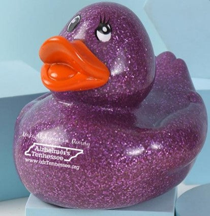 Purple Glitter Rubber Duck – Alzheimer's Tennessee